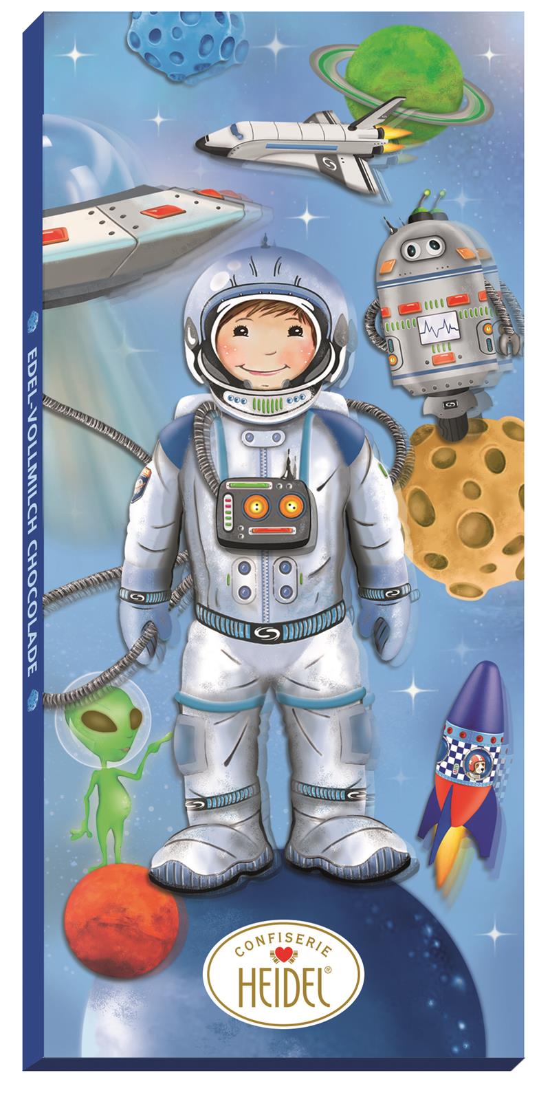 Heidel Choco Astronaut 3D Bar | Edelweiss Imports